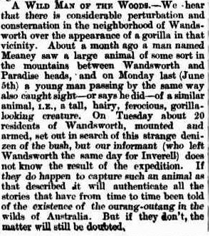 Historical Account #2: A Wild Man Discovered – Yowie Tracks
